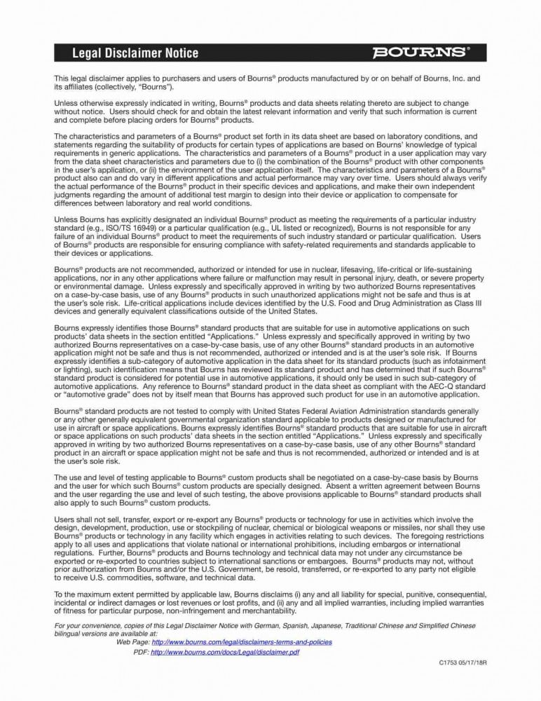 BOURNS MH Series datasheet page 6