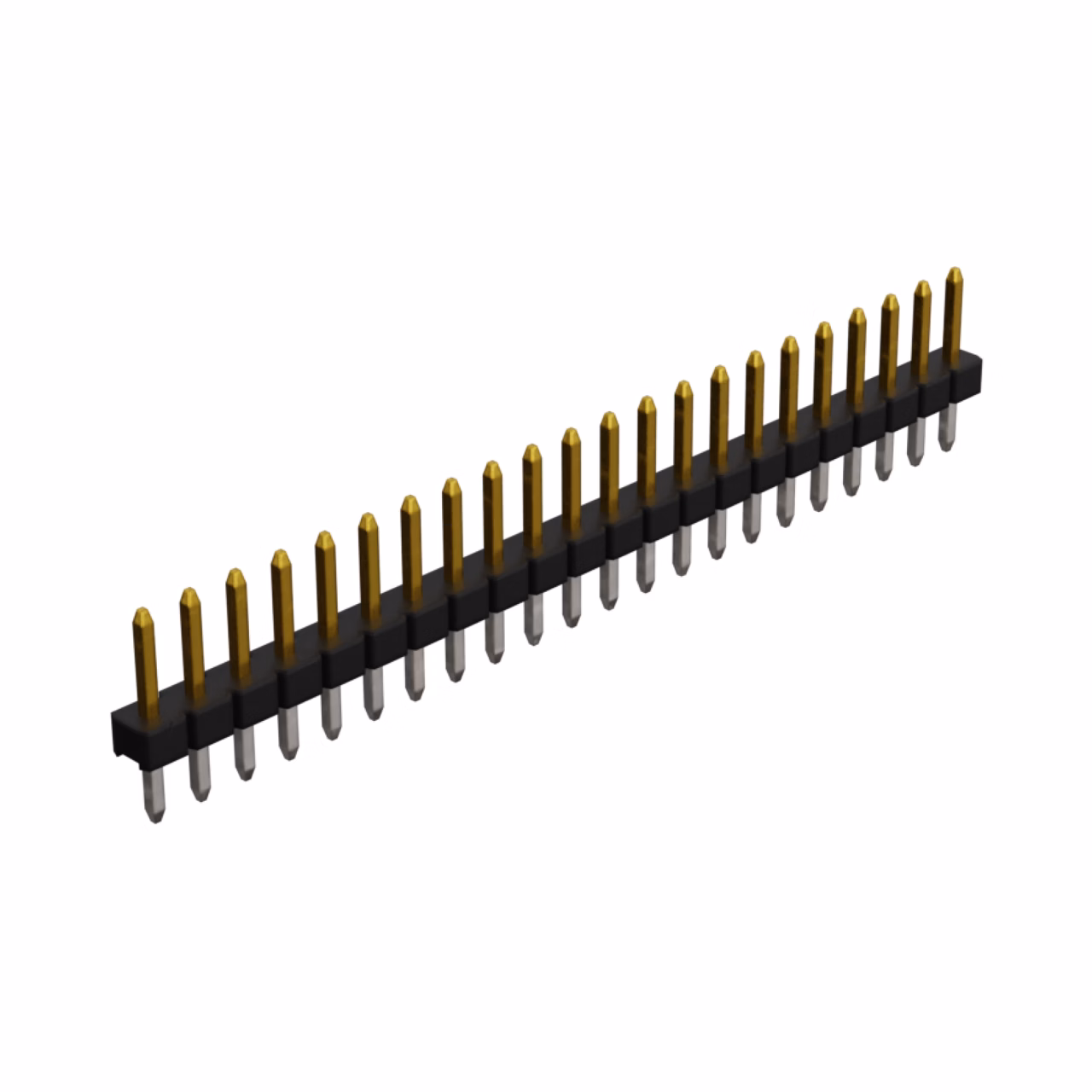 2.00mm Pitch Milli-Grid Header, Vertical, Through Hole, Breakaway, 22 Circuits, 0.50µm Gold (Au) Plating, Mating Pin Length 4.00mm, Tail Length 2.70mm, Lead-Free for sale