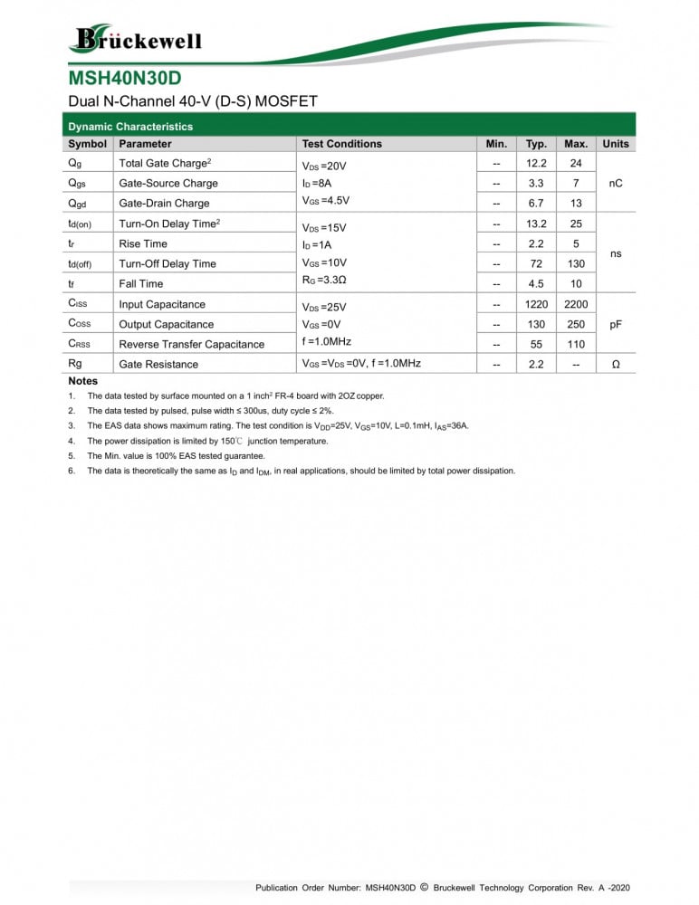 MSH40N30D datasheet page 3