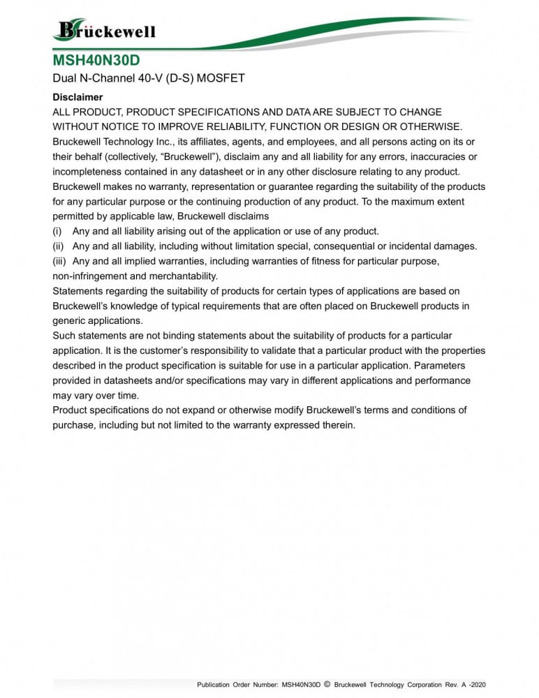 MSH40N30D datasheet page 6