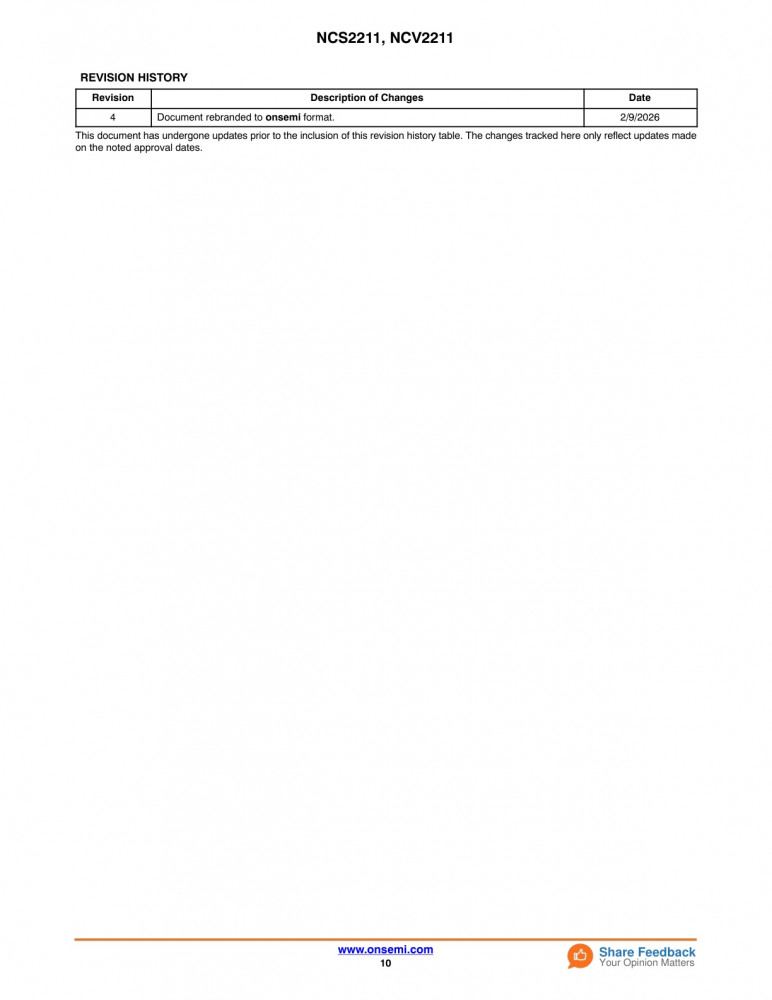 NCS2211 datasheet page 10
