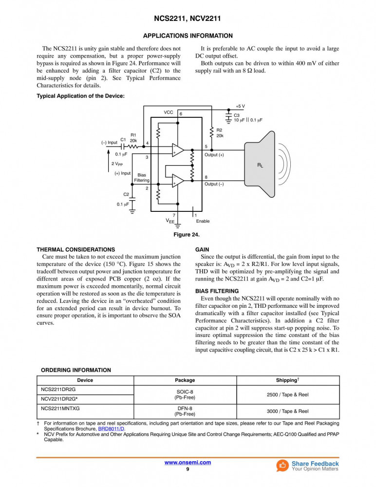 NCS2211 datasheet page 9