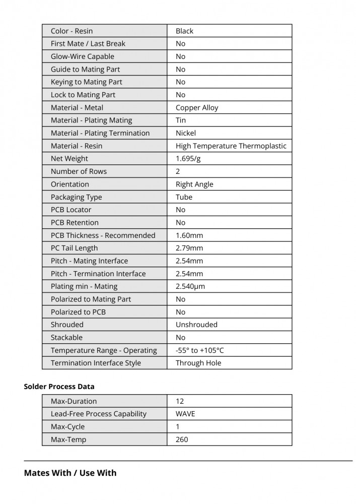 MOLEX 879112610 technical document page 3