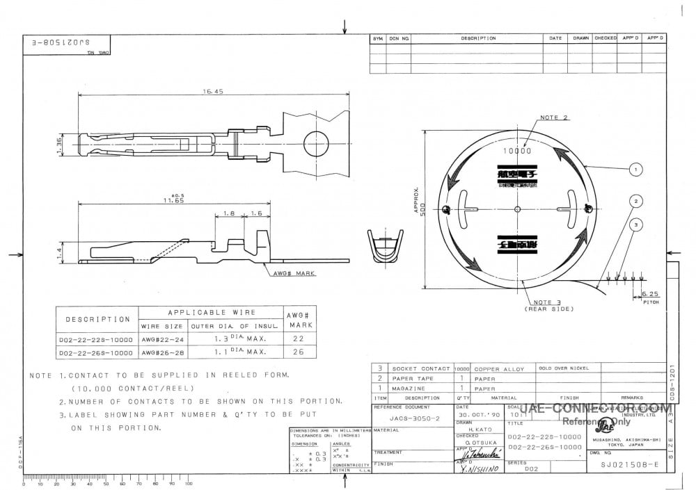 D02-22-22S-10000 technical document preview