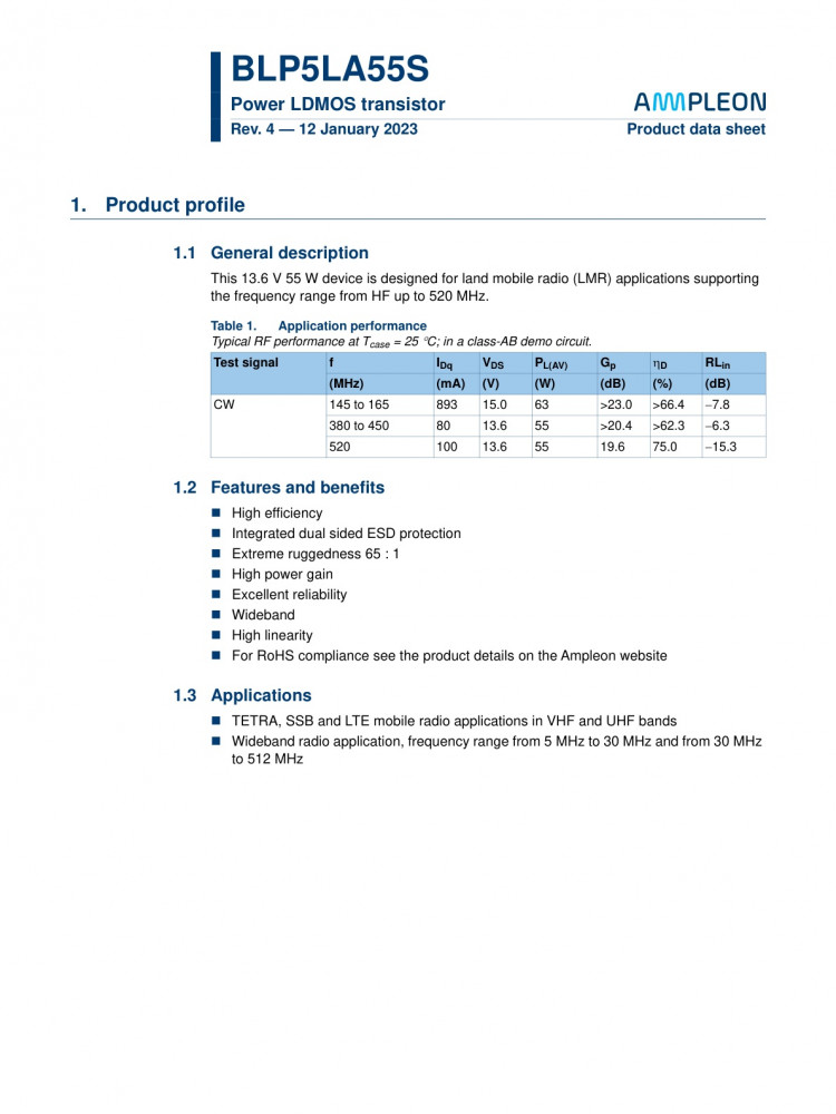 BLP5LA55S document page 1