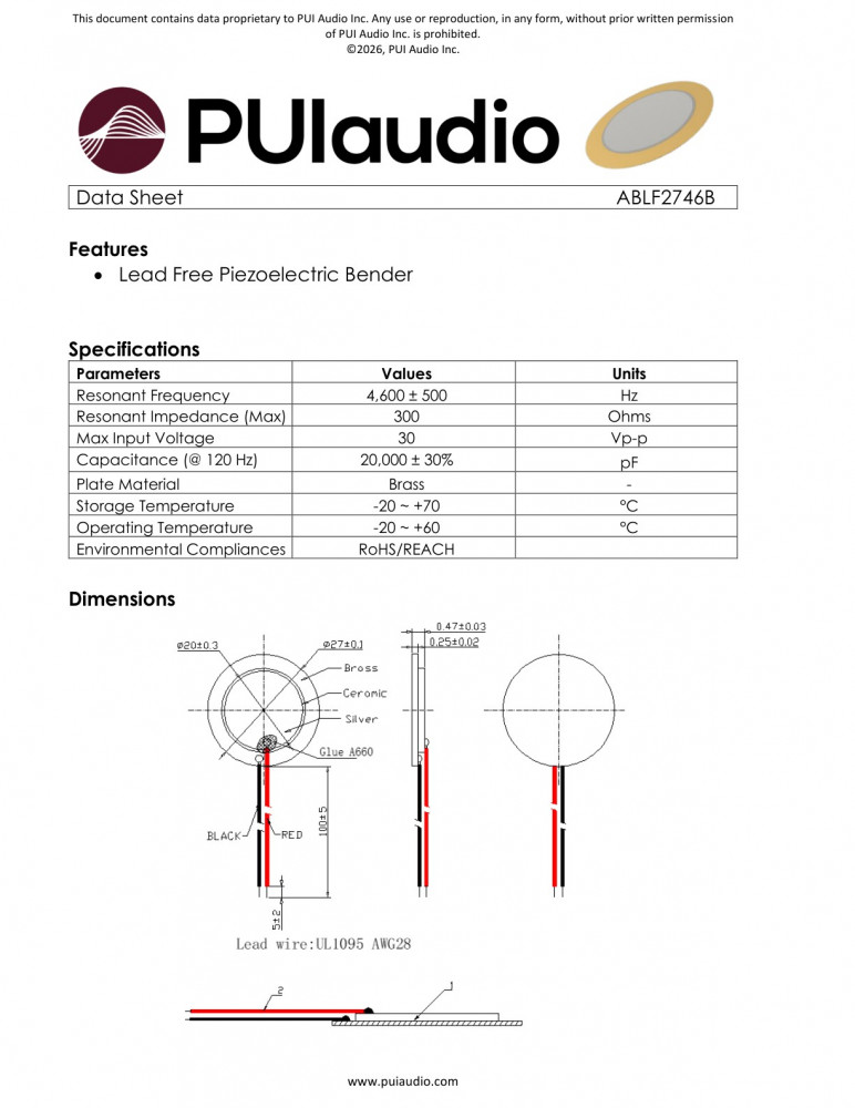 ABLF2746B datasheet page 1