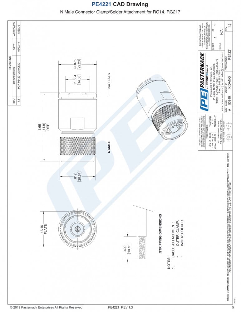 PE4221 datasheet page 5