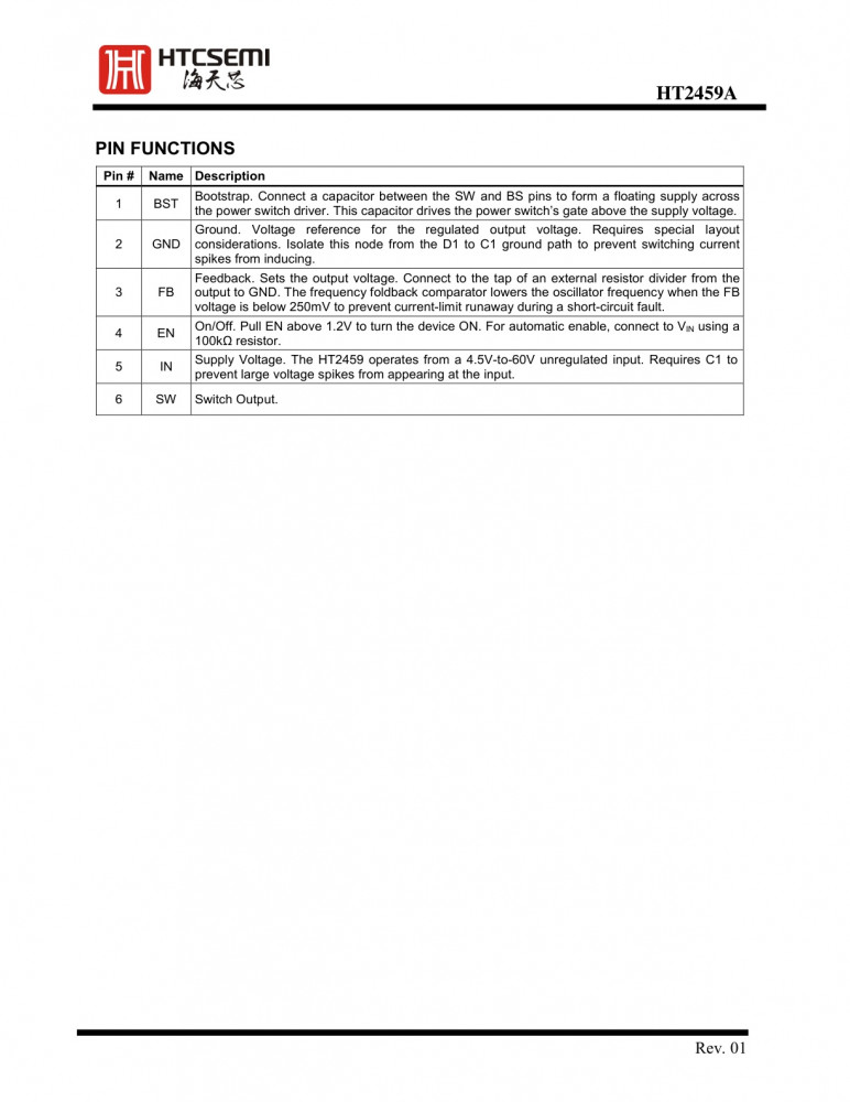 HT2459ARTZ datasheet page 8