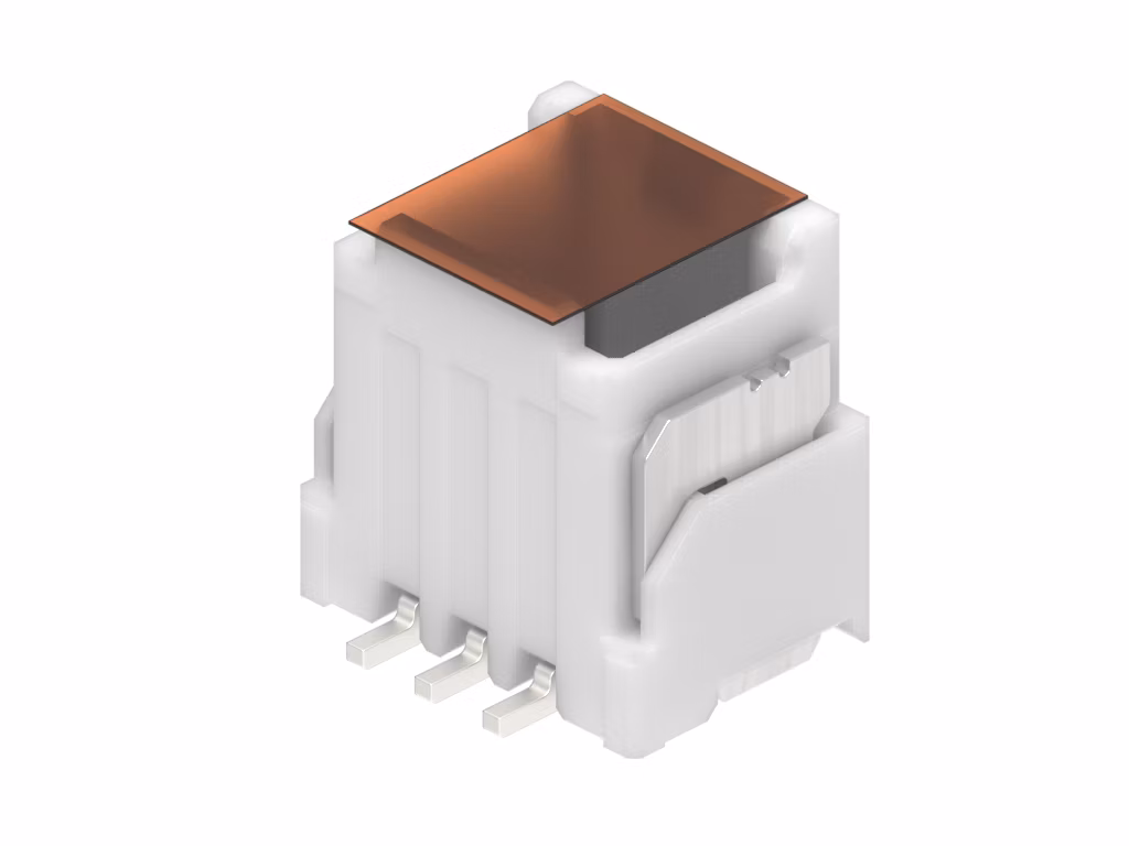 Micro-One Wire-to-Board Header, Vertical, 2.00mm Pitch, Single Row, Glow-Wire Capable, Surface Mount, 4 Circuits, Tin-Bismuth Plating, Natural, with Potting Capability, with Cover Tape