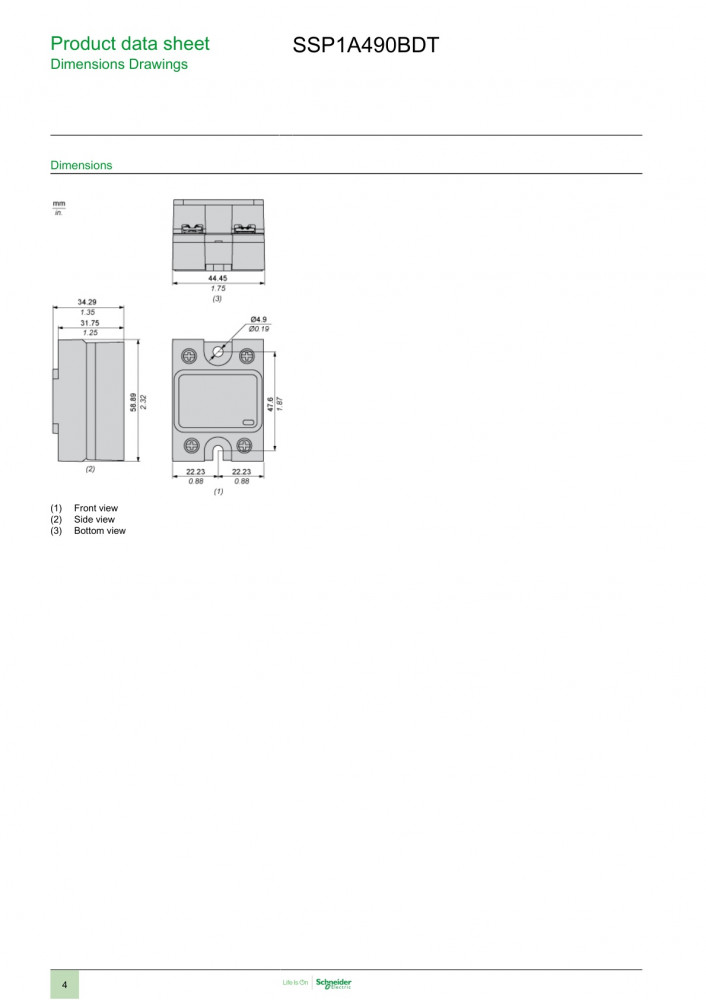 SSP1A490BDT technical document page 4