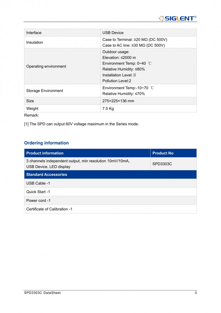 SPD3303C datasheet page 5