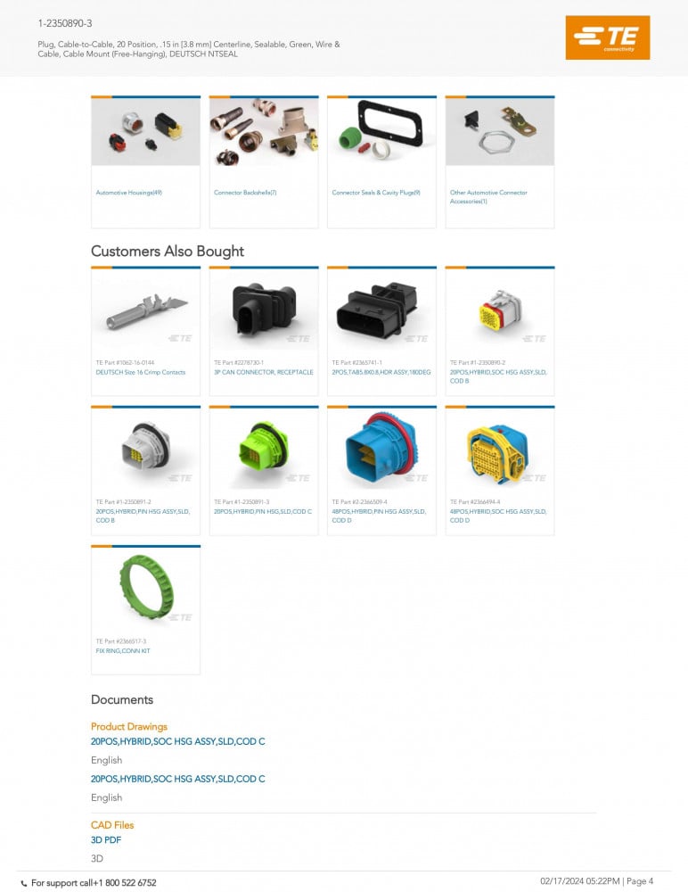 DEUTSCH 1-2350890-3 technical document page 4