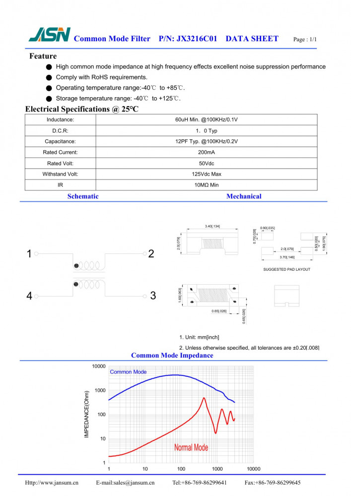 JX3216C01 technical document page