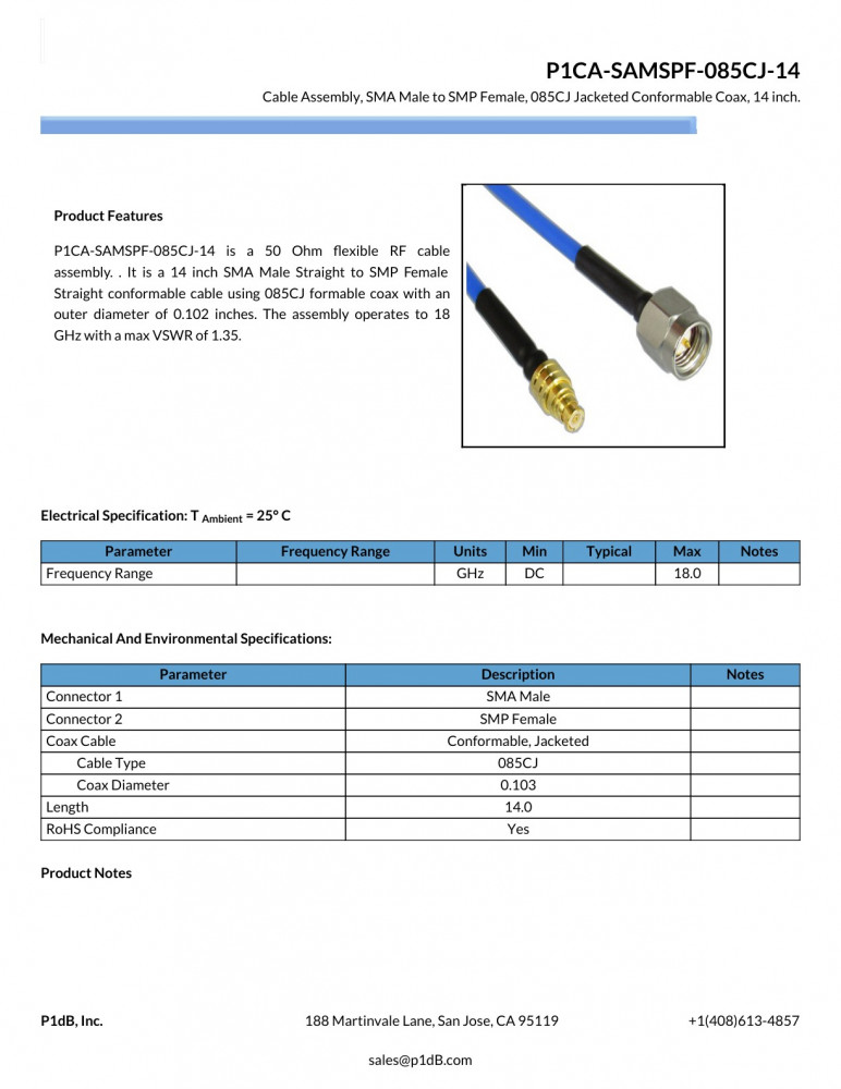 P1CA-SAMSPF-085CJ-14 product document image