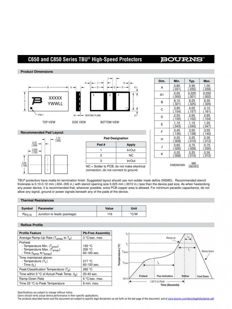 C650 and C850 datasheet page 5