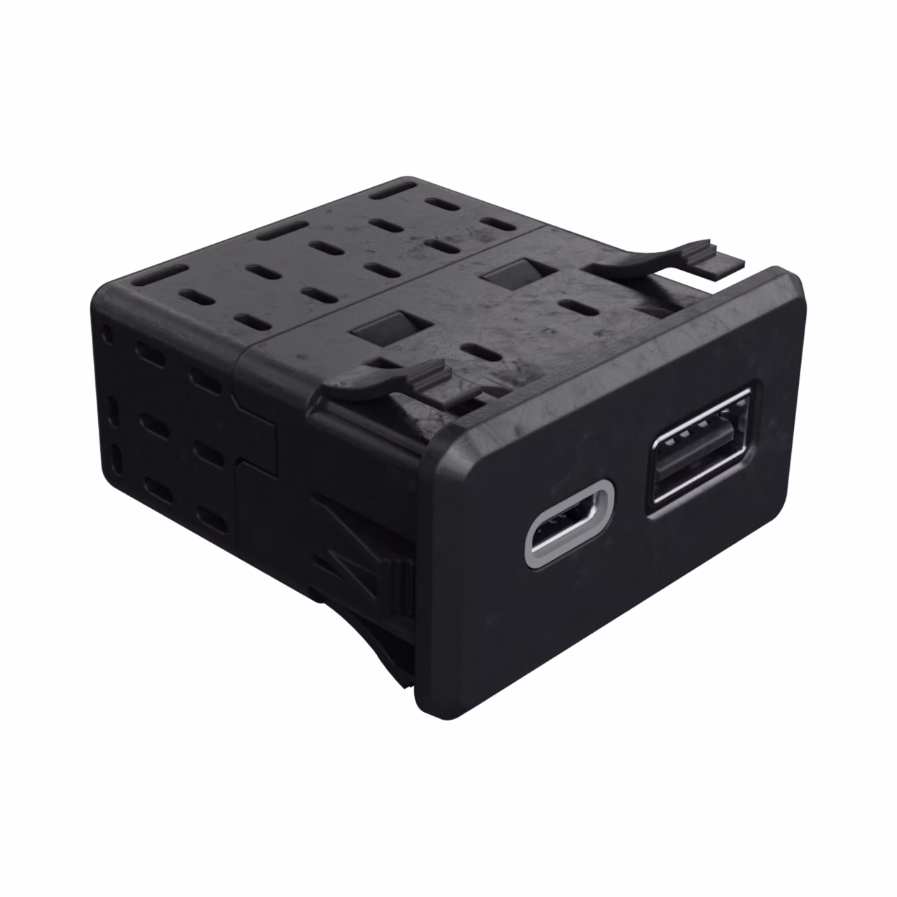 In-Vehicle Dual Port Smart Charger, USB Type A and C, with Backlight, 3.0A USB-C / 2.4A USB-A for sale