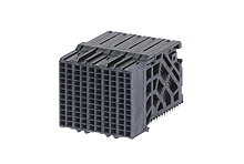 Impact 100 Ohm 4 Pair Right-Angle Orthogonal Daughtercard, Unguided, 8 Columns, 96 Circuits, Plated Through Hole Dimension 0.46mm, Lead-Free