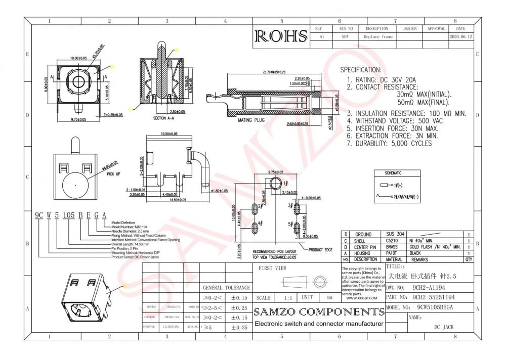 9CW5105BEGA technical document preview