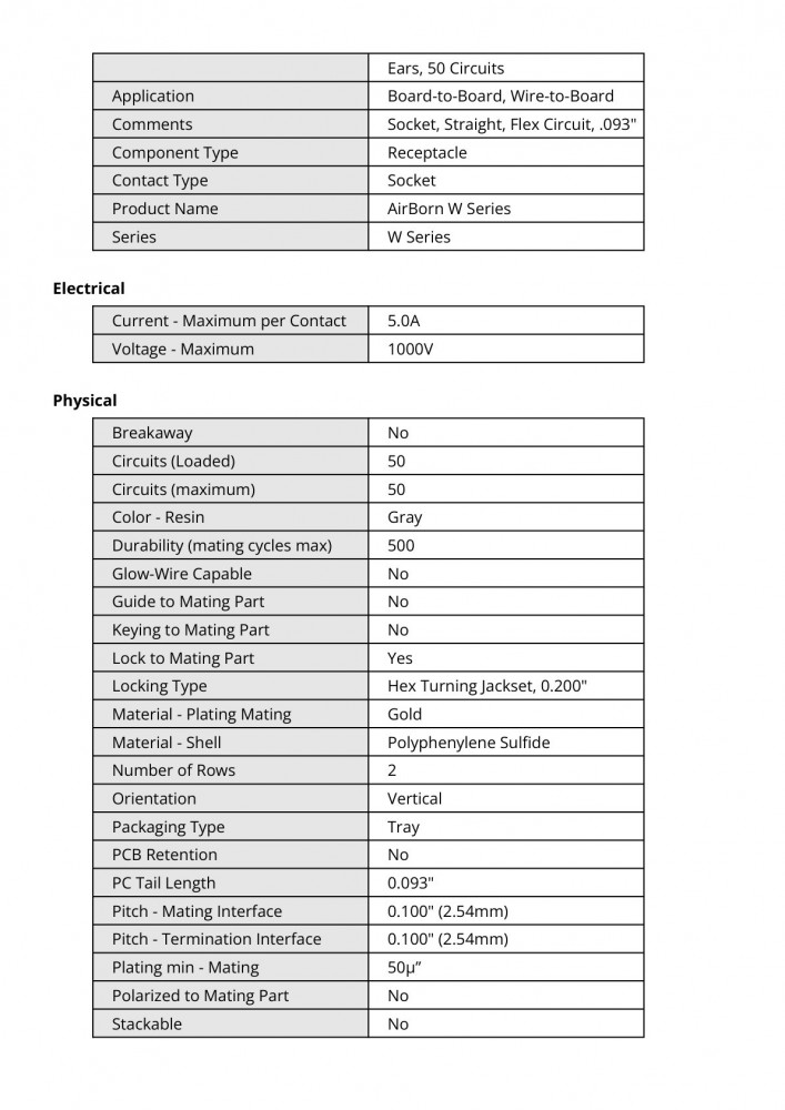 WTAX50SAF6JTB technical document preview, page 2