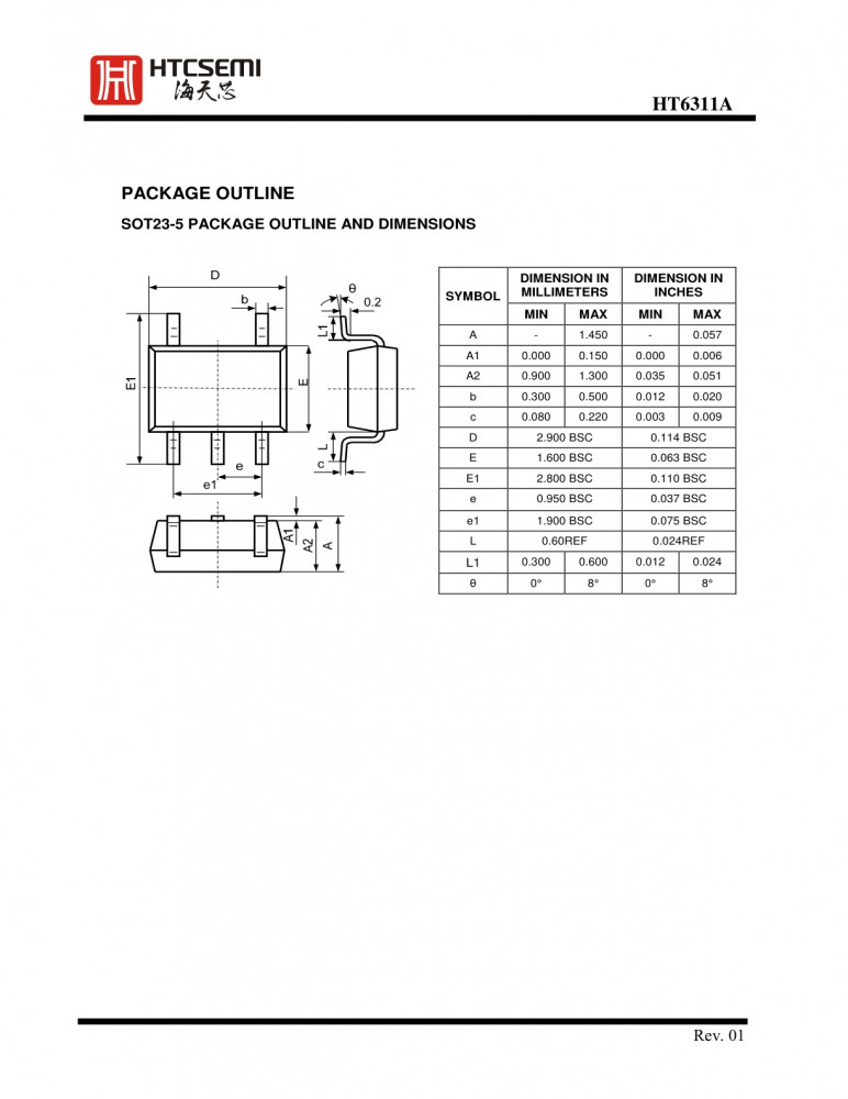 HT6311ARTZ datasheet page 10
