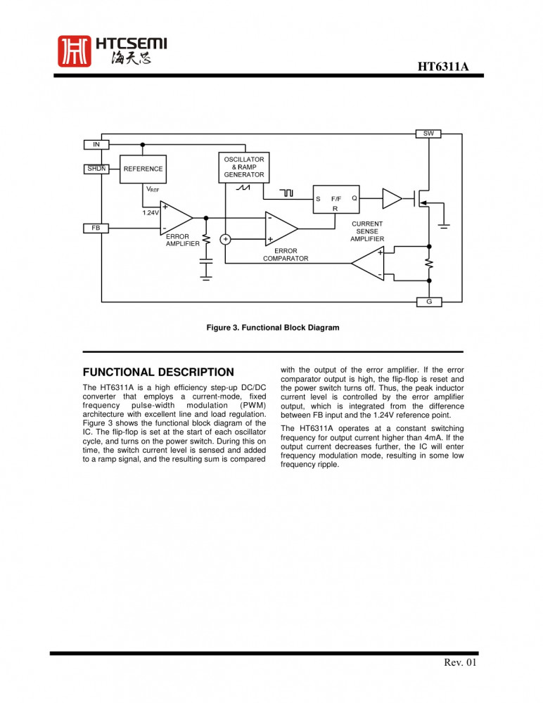 HT6311ARTZ datasheet page 4