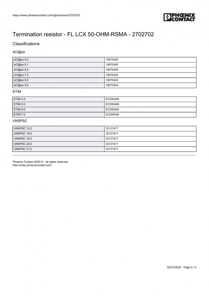 Phoenix Contact 2702702 product document page 2