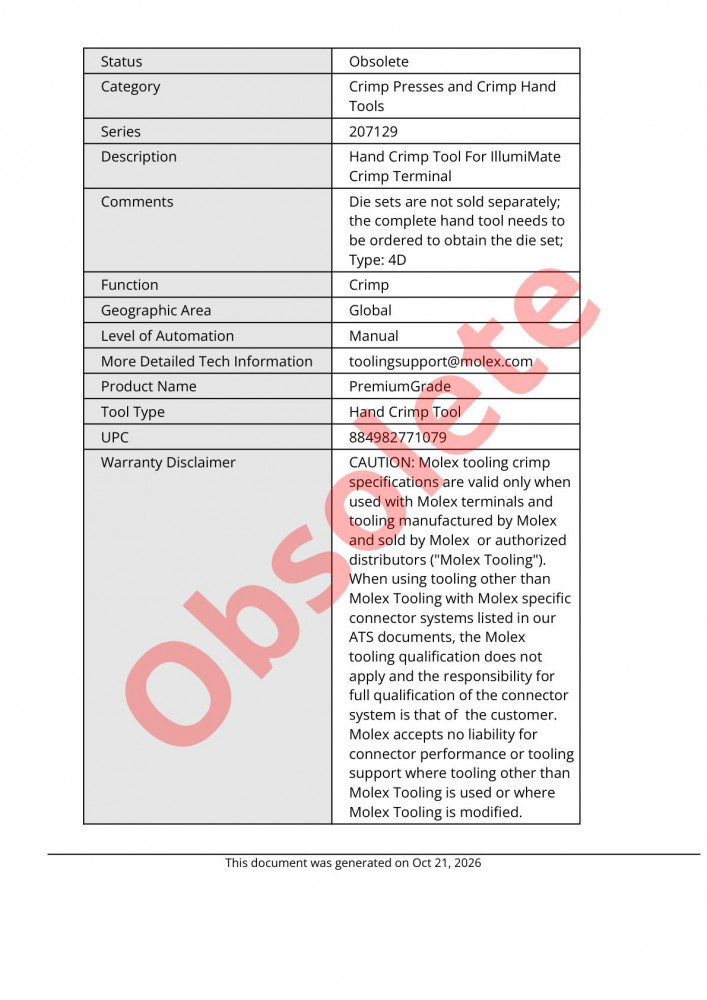 Technical document image 2 for Molex model 638253000