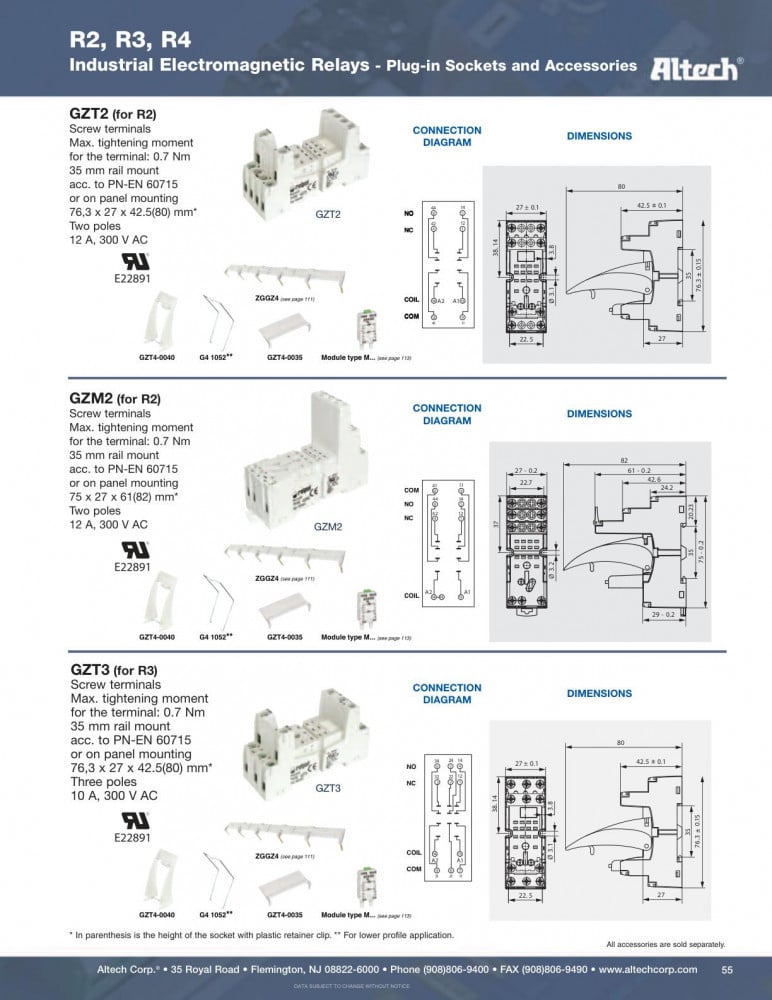 Altech relay datasheet page 6
