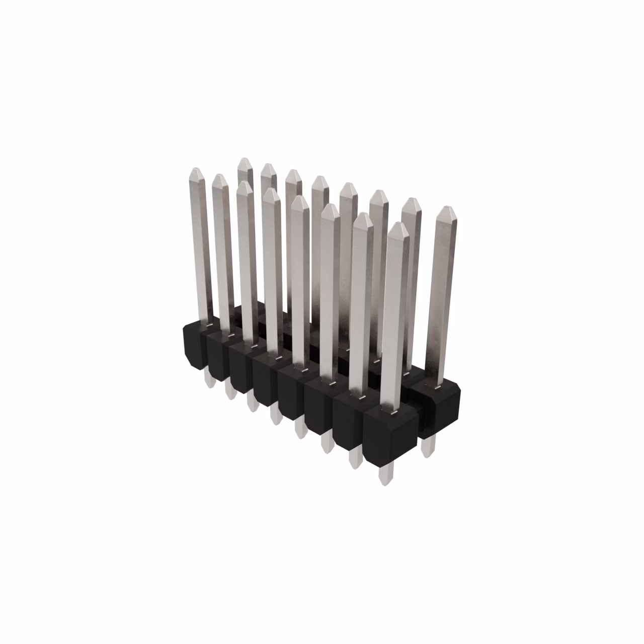 MX150 Dual Row Header, Vertical, 16 Circuits, 1.5µm Tin (Sn) Plating, 16.09mm Mating Pin Length, 3.05mm PC Tail Length for sale