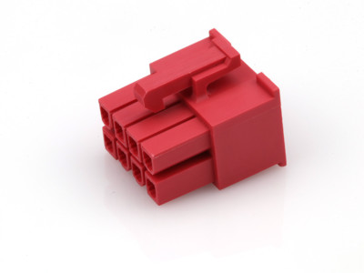 Mini-Fit Versa Color Receptacle Housing, Dual Row, Nylon 6/6 UL 94V-0, 8 Circuits, Glow-Wire Capable, Blue