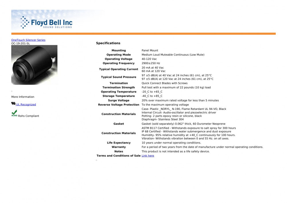 OC-19-201-SL product documentation image 1
