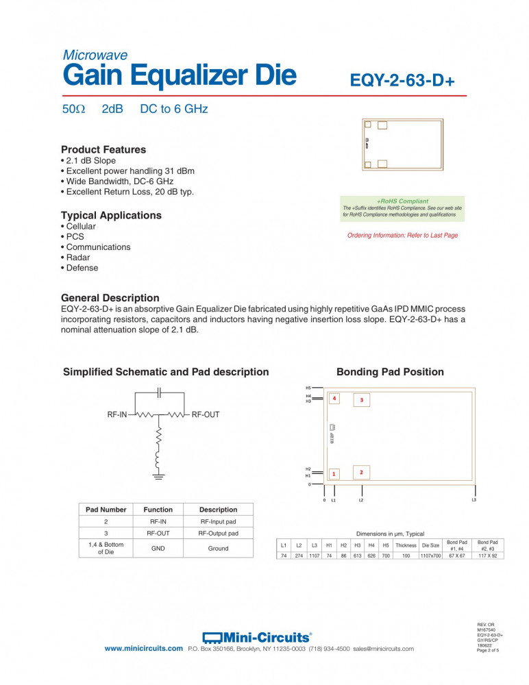 EQY-2-63-DG+ technical document, page 2