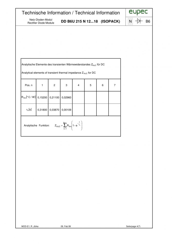 DDB6U215N16L technical document page 4