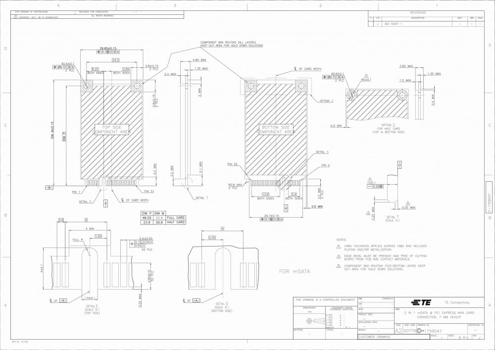 TE Connectivity 1759547-1 drawing sheet 4