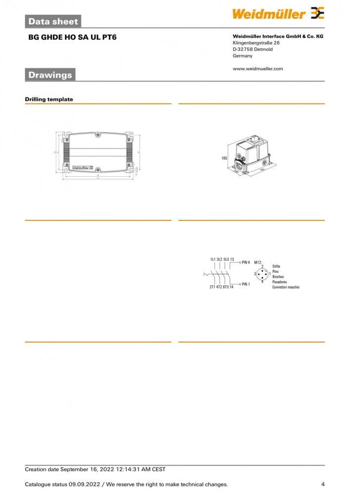 WEIDMULLER 1113120000 technical document page 4
