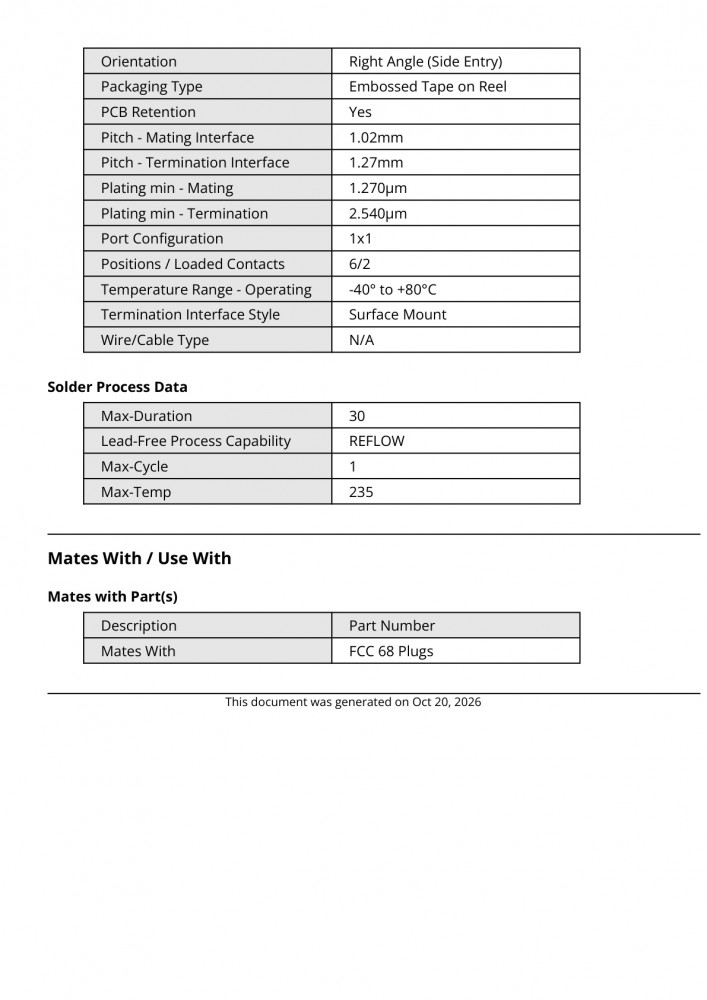 MOLEX 437436201 technical document image 3