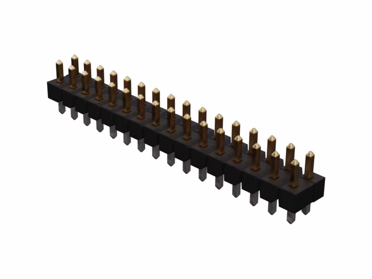 C-Grid Header, 2.54mm Pitch, Through Hole, Dual Row, Vertical, 32 Circuits, 0.75µm Gold (Au) Plating, Bag Packaging, Lead-Free for sale