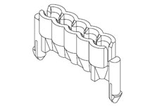 4.00mm Pitch Board-in Housing, Vertical, 5 Circuits, Natural