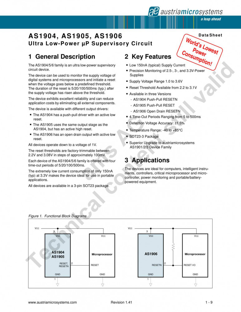 AS1904C31-T datasheet page 2