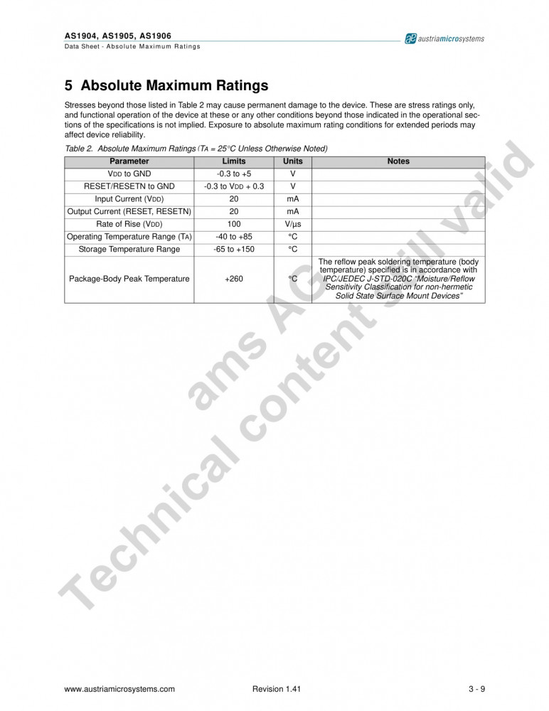 AS1904C31-T datasheet page 4