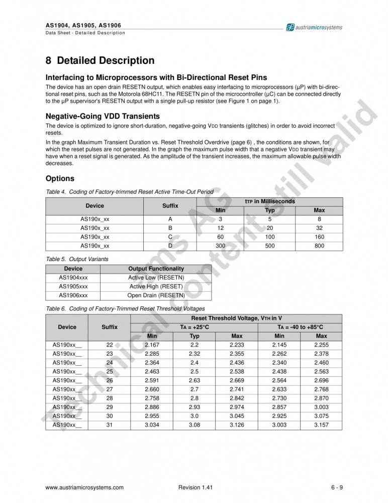 AS1904C31-T datasheet page 7