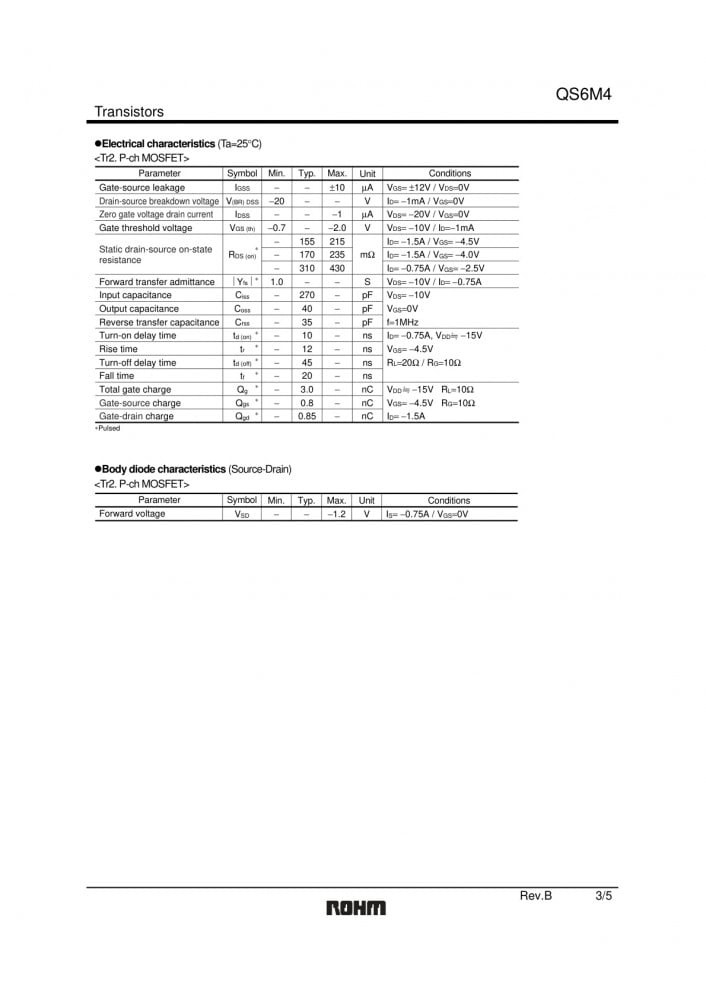 QS6M4TR technical document page 3