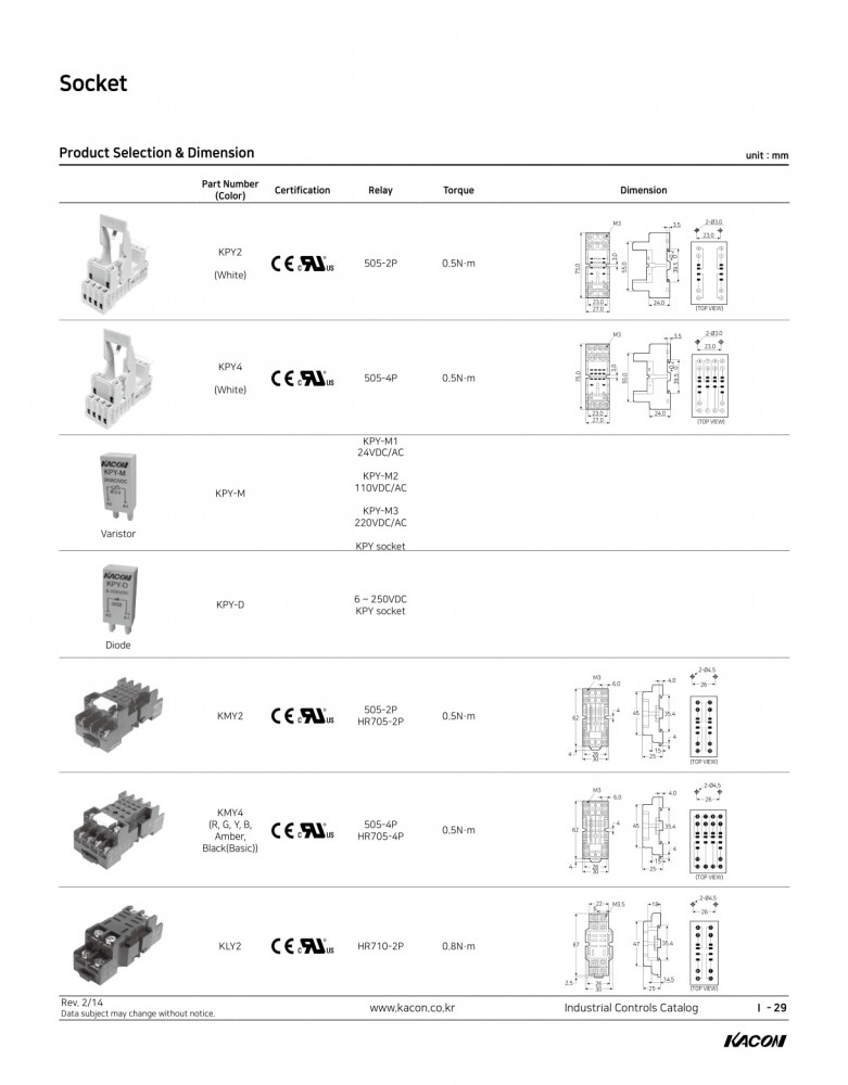KMY4S technical document page 1