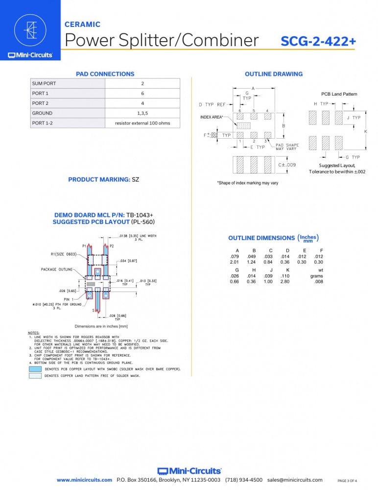 SCG-2-422+ datasheet page 3