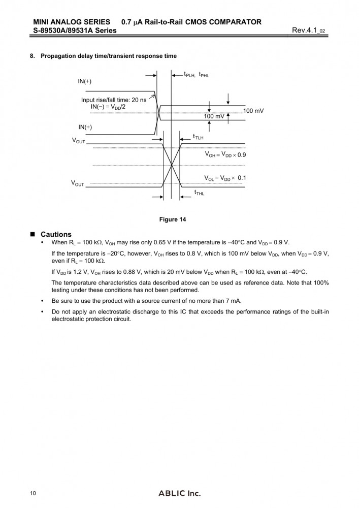 ABLIC S-89530A series datasheet page 10