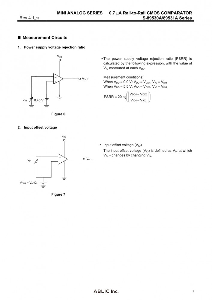 ABLIC S-89530A series datasheet page 7