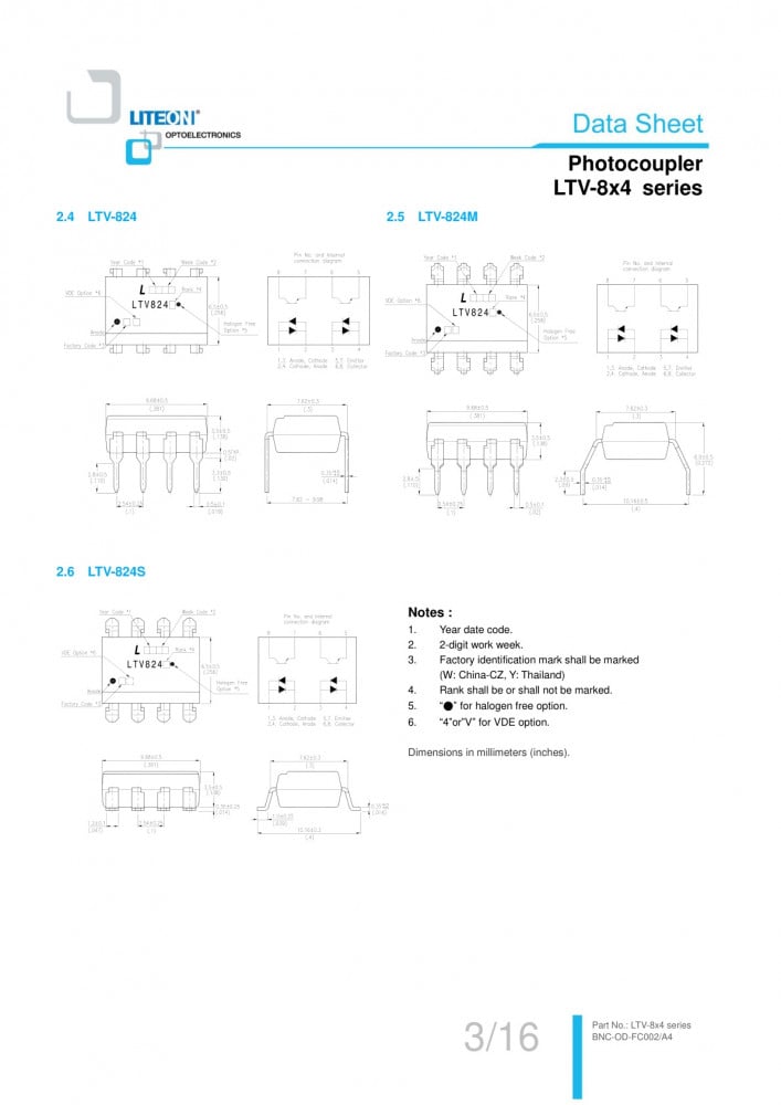 LTV-824S datasheet page 4