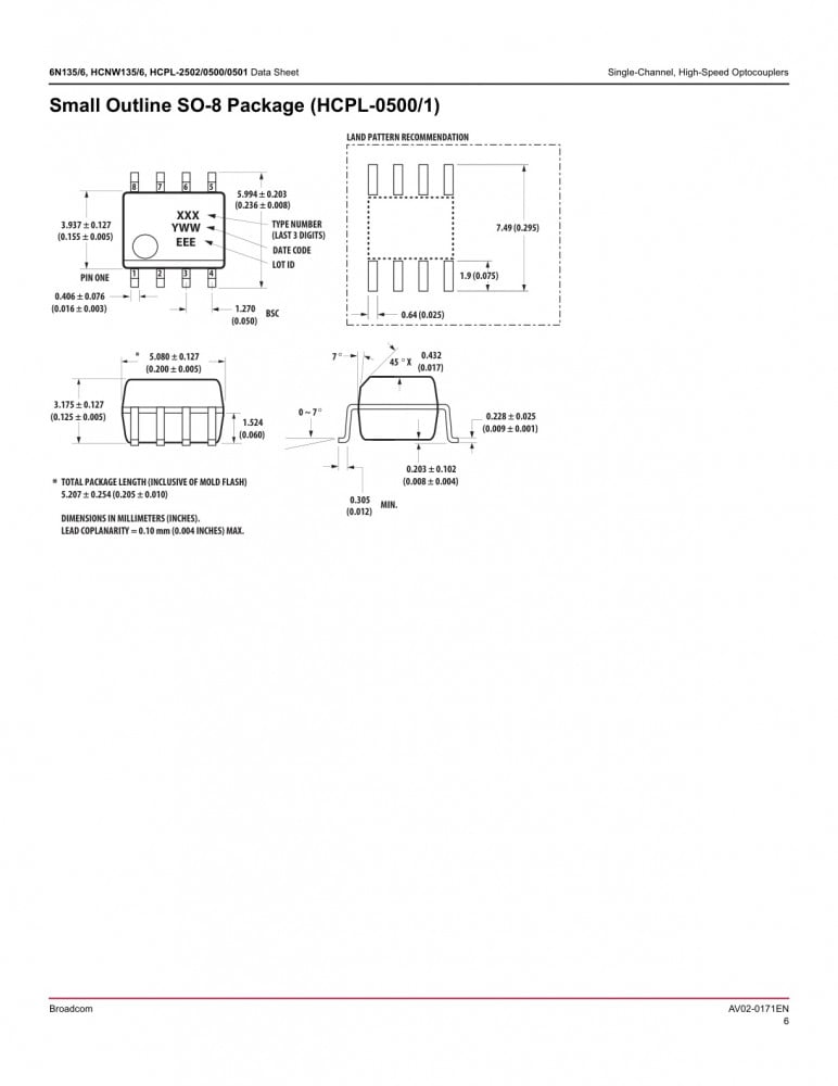 HCPL-2502 datasheet page 6