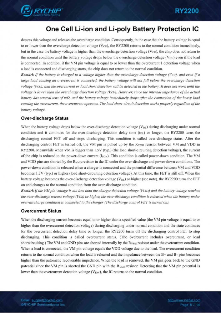 RY2200At3 datasheet page 8