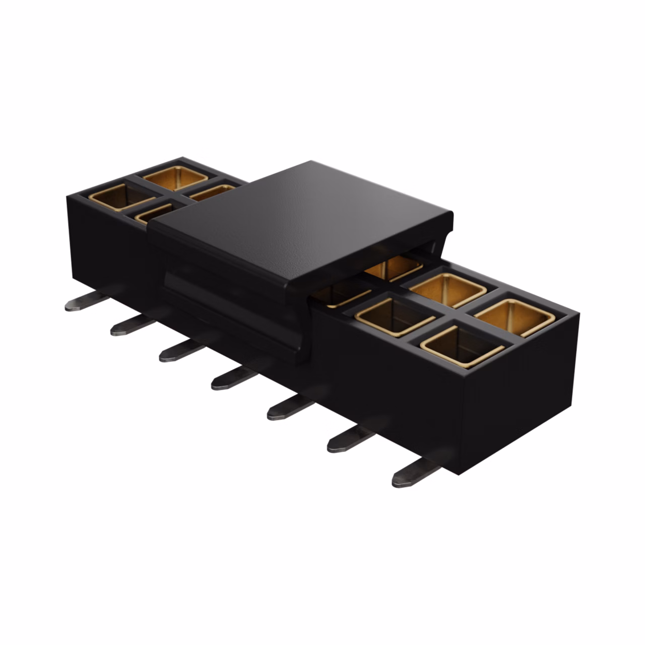 2.00mm Pitch Milli-Grid Receptacle, Surface Mount, Bottom Entry, 0.38µm Gold (Au) Plating, 14 Circuits, with Pick-and-Place Cap, Tape and Reel, Lead-Free for sale